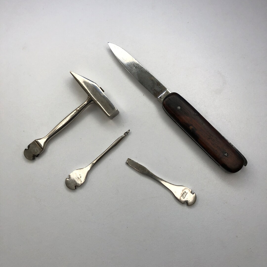 Vintage Tool Set, Solingen Timor, Multitool, Craft Tool Set, Hammer ...