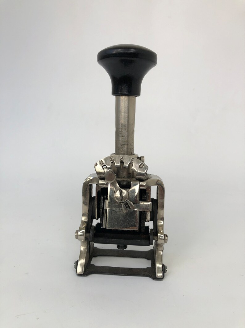 Vintage Numbering Machine Mechanical Sequential Numbering - Etsy