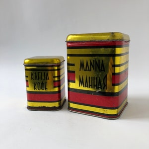 Soviet Tin Containers, Vintage Jars, Decorative Containers, Food ...