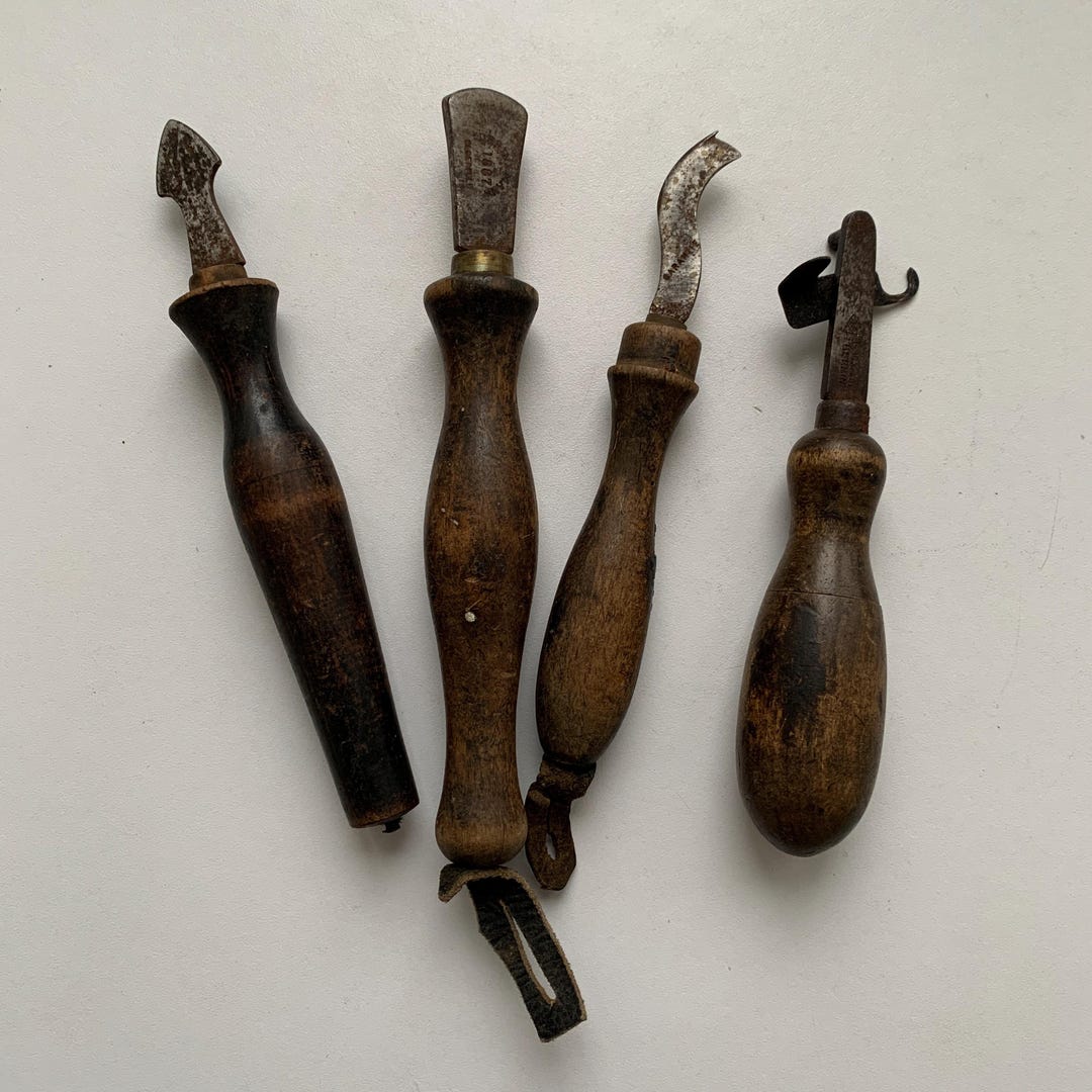 Vintage Tool Set, Shoemaker Tools, Shoe Irons, Craft Tools, Shoe Repair ...