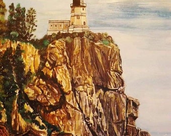 Split Rock Art Print of Minnesota Lighthouse Gift of Interior Design ...