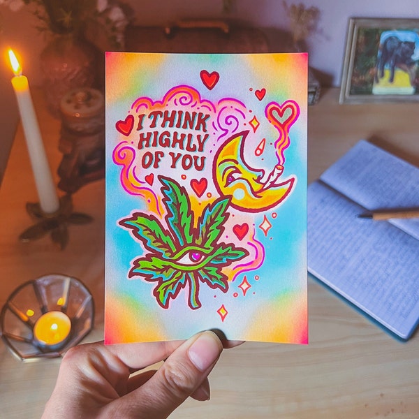 Weed Greeting Card - Etsy
