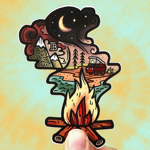 STOKED // Weatherproof Outdoor Sticker // Vinyl 4 | Etsy