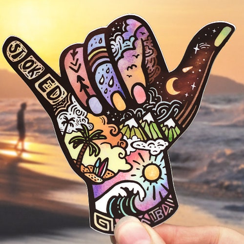 STOKED // Weatherproof Outdoor Sticker // Vinyl 4 | Etsy