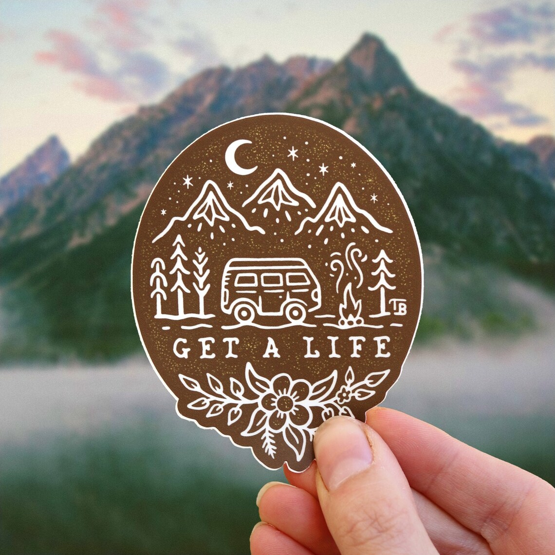 GET A LIFE // Weatherproof Outdoor & Vanlife Sticker // Vinyl | Etsy