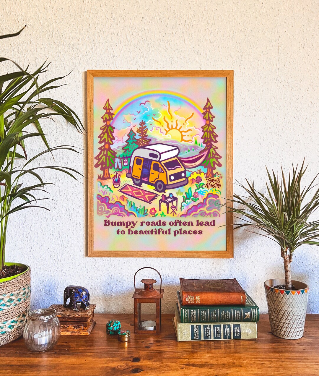 BEAUTIFUL PLACES Poster // Van Art Print - Journey, Trippy, Groovy ...