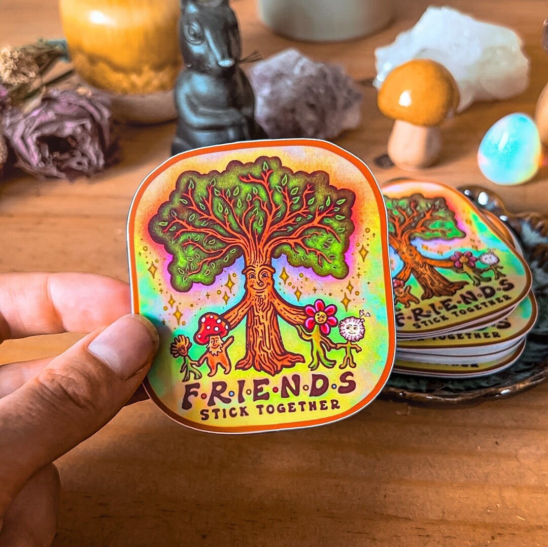 FRIENDS STICK TOGETHER // Weatherproof Outdoor Sticker // Vinyl 3 ...