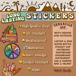 STAY WILD // Weatherproof, Outdoor & Vanlife Sticker // Vinyl 3" - Van ...