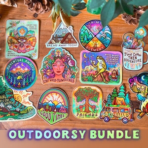 HIKING MAKES Me HAPPY // Weatherproof Outdoor Sticker // Vinyl 4 Nature ...