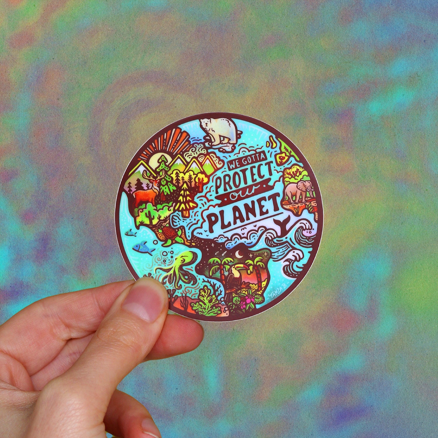 PROTECT OUR PLANET // Weatherproof Outdoor Sticker // Vinyl - Etsy