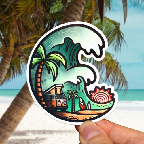 STOKED // Weatherproof Outdoor Sticker // Vinyl 4 - Etsy