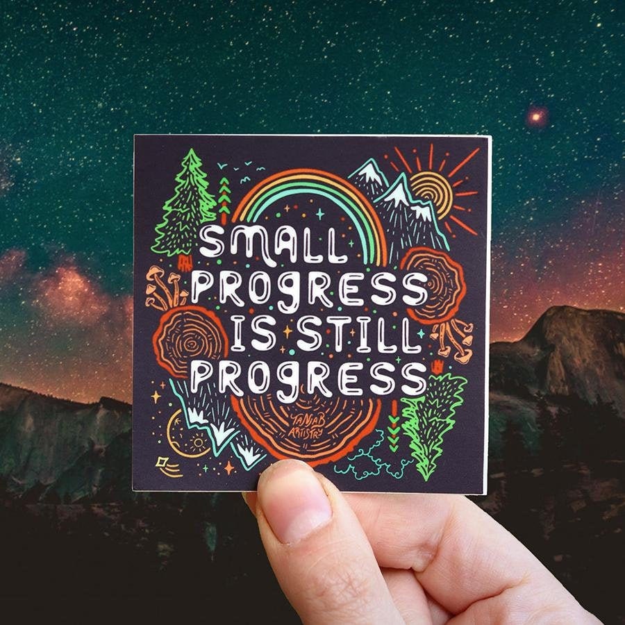 Small Progress is Still Progress // Motivation Nature & - Etsy