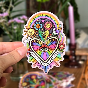 We Are All DIFFERENT // Weatherproof Outdoor and Laptop Sticker ...