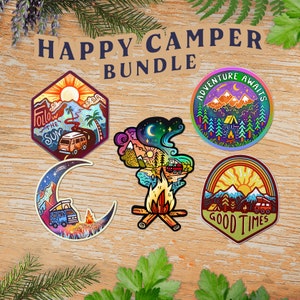 ADVENTURE AWAITS // Weatherproof Outdoor Sticker // Vinyl 3" - Tent ...