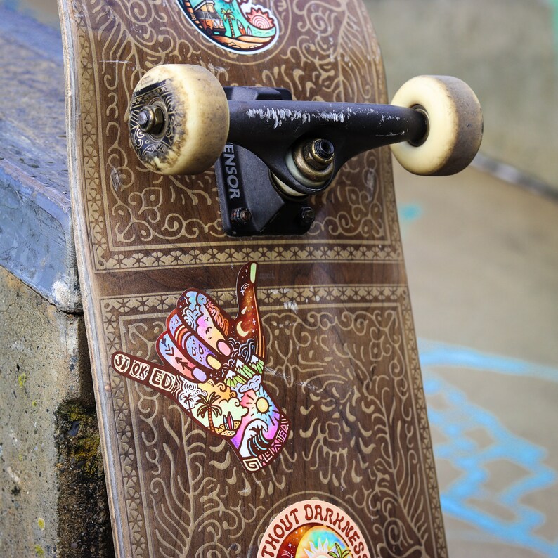 STOKED // Weatherproof Outdoor Sticker // Vinyl 4 - Etsy