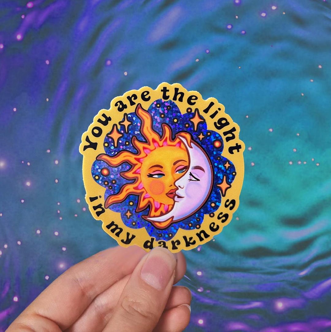 LIMITED DROP Light in Darkness // Only 10 Stickers Were Made // Sun and ...