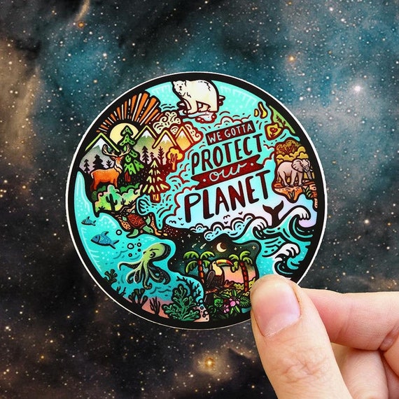 PROTECT OUR PLANET // Weatherproof Outdoor Sticker // Vinyl | Etsy