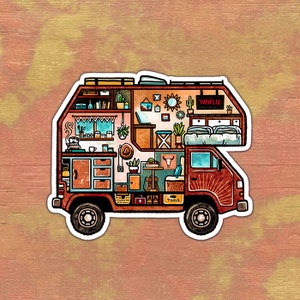 BOHO VAN // Weatherproof Outdoor & Vanlife Sticker // Vinyl | Etsy