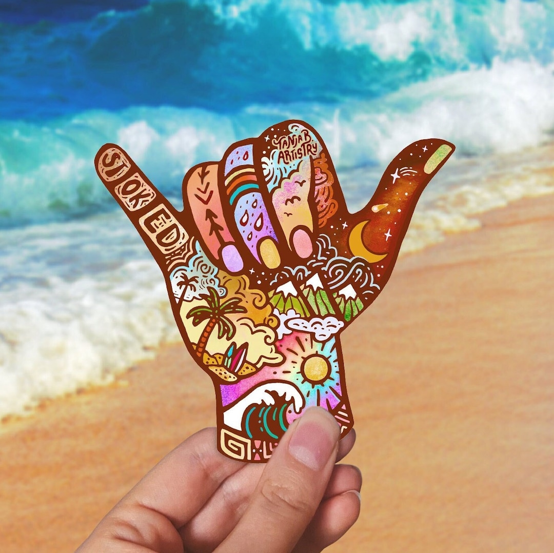 STOKED // Weatherproof Outdoor Sticker // Vinyl 4" - Nature, Exploring ...