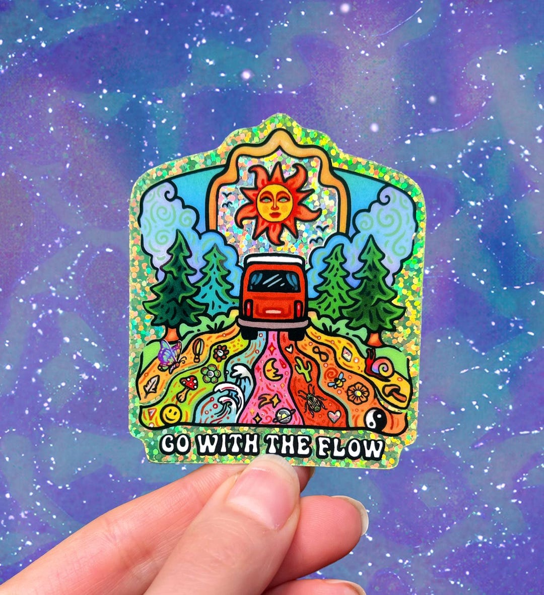 RARE STICKER // Van Magic // Vinyl 4" - Rainbow, Trippy, Oracle - Etsy
