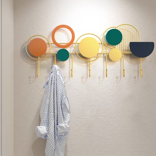 Modern Entryway Metal Coat Rack Wall Mount Mid Century Gold - Etsy