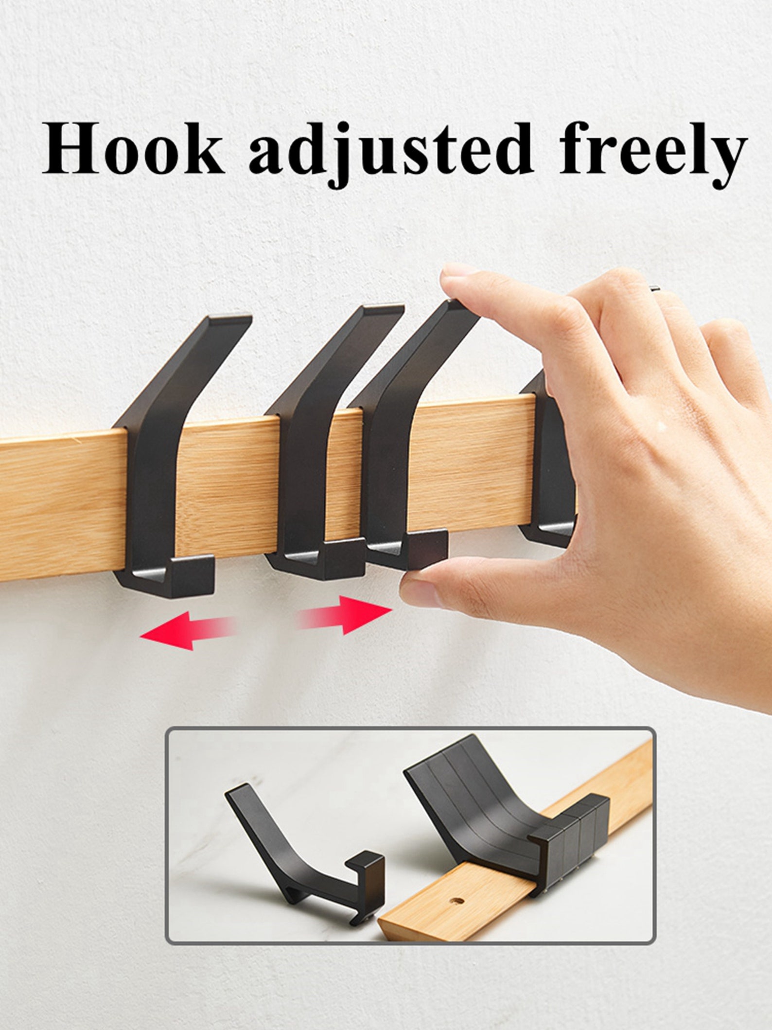 Mid Century Modern Wood Coat Hanger Wall Mount Entryway Coat - Etsy