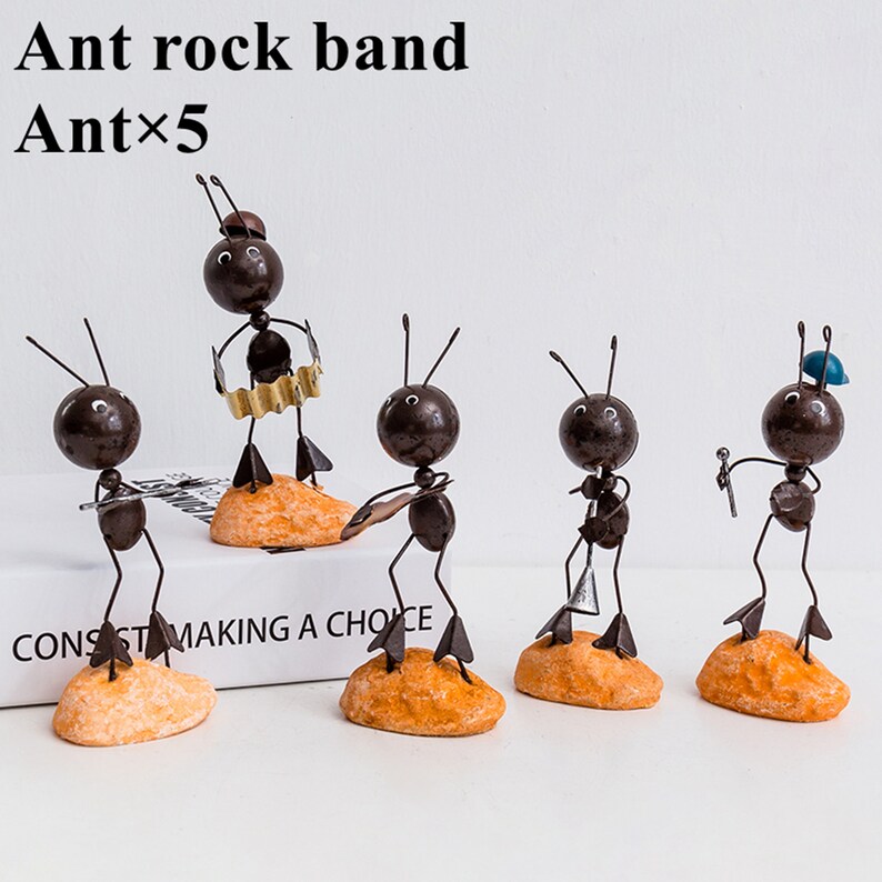 Set of 4 Nordic Metal Ant Statue Sculpture Decor Indoor - Etsy