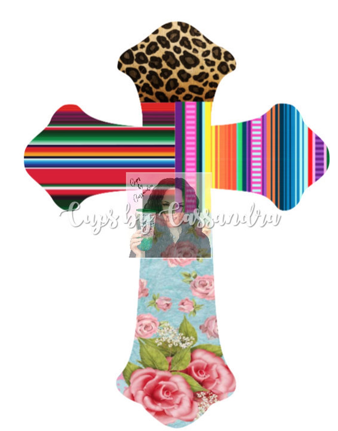 Patterned Cross PNG File ONLY - Etsy