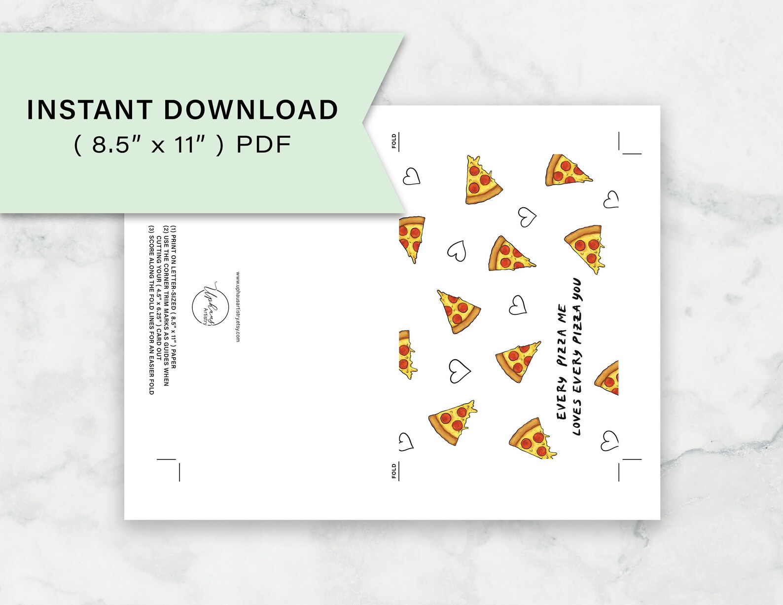 Every Pizza Me Valentines Day Card - Etsy