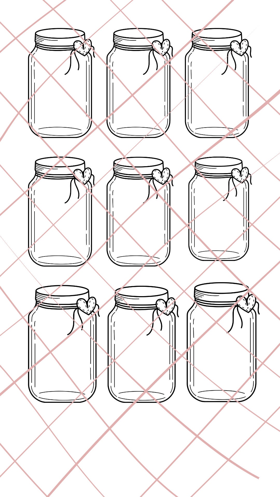 Valentine Jars Printable - Etsy