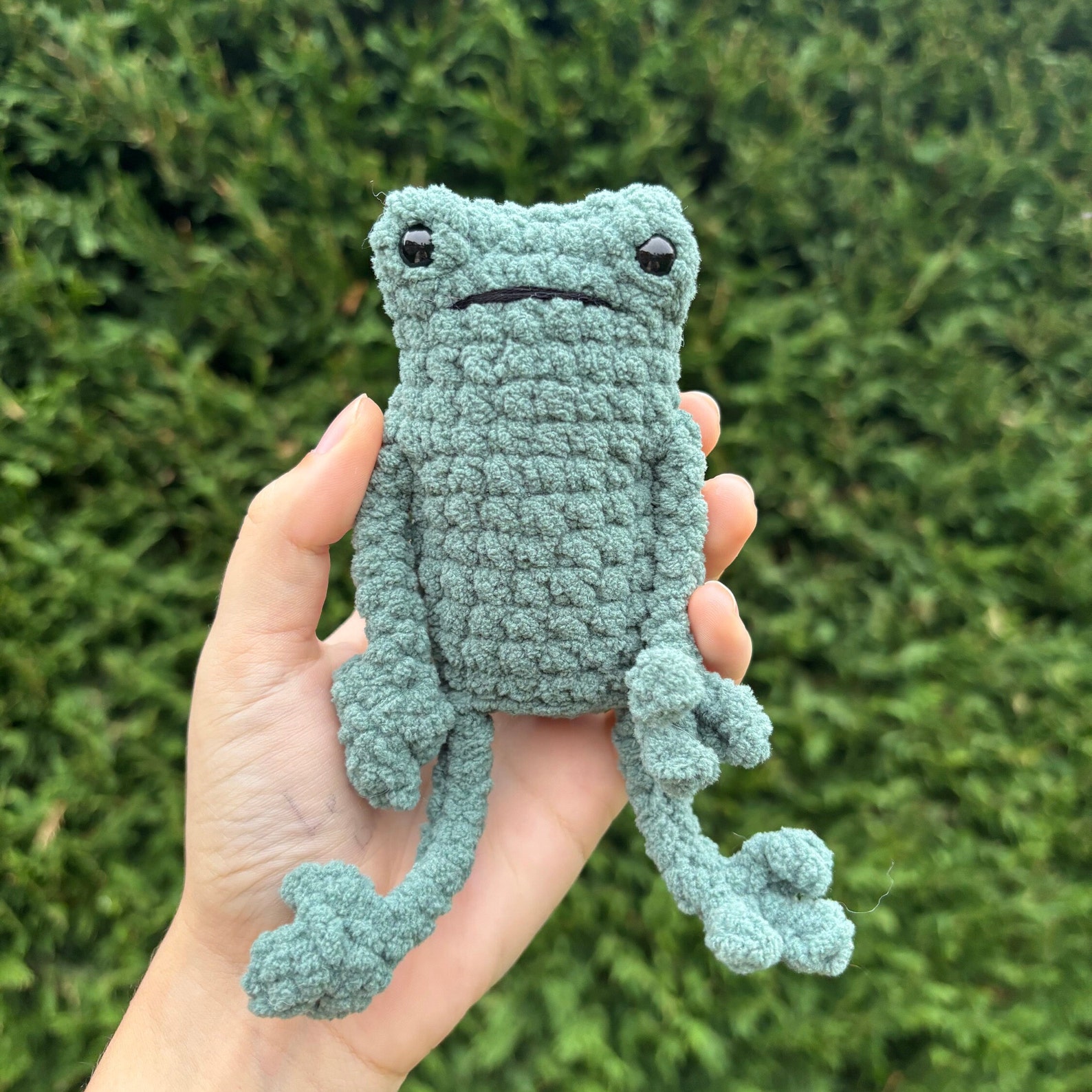 Leggy Frog With Jumper Cute Crochet Pattern No Sew PDF Download ONLY ...