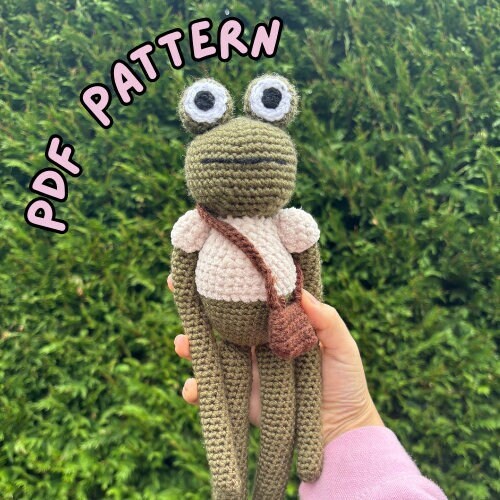 Foraging Frog Vintage Cute Leggy Frog PDF Pattern ONLY - Etsy
