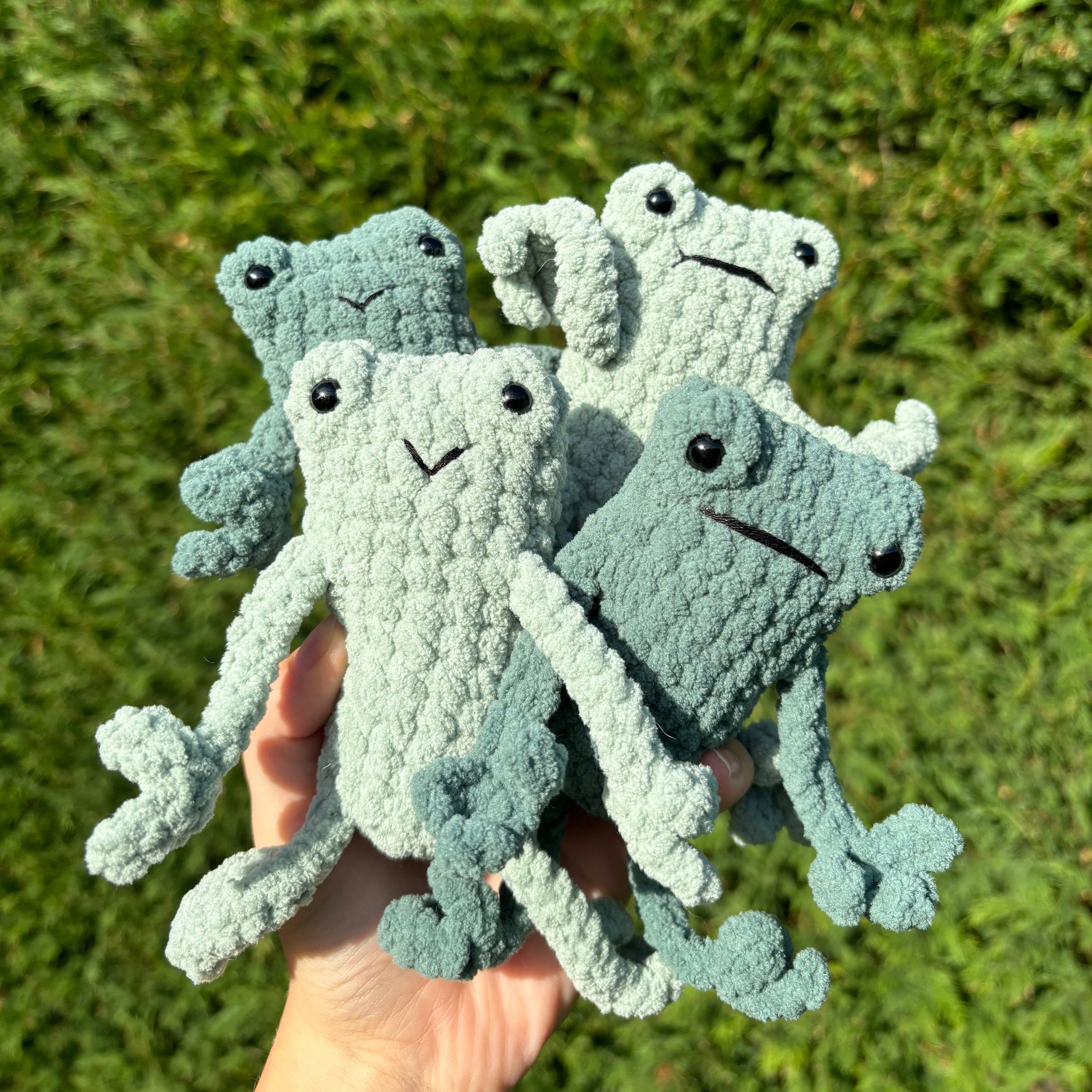 Leggy Frog With Jumper Cute Crochet Pattern No Sew PDF Download ONLY ...