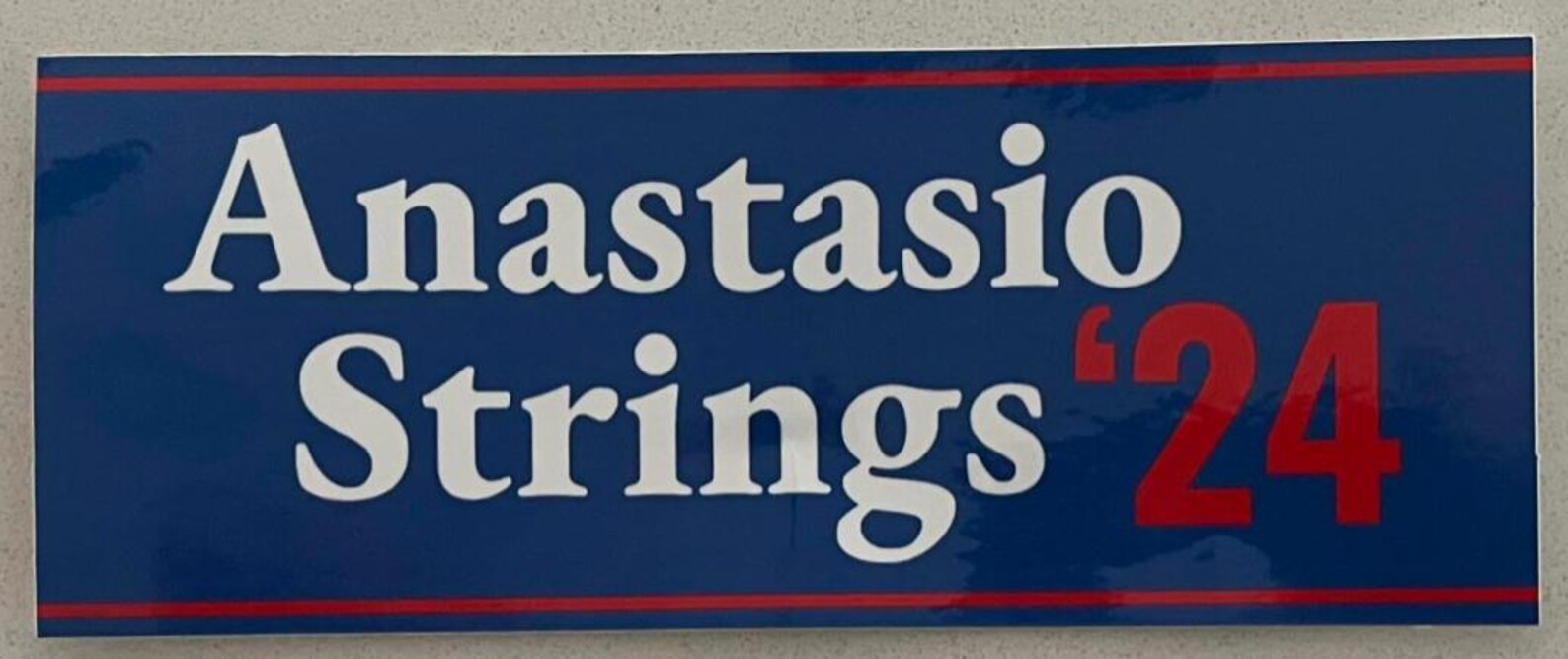 Anastasio /strings ‘24 Bumper Sticker - FREE Shipping - Etsy