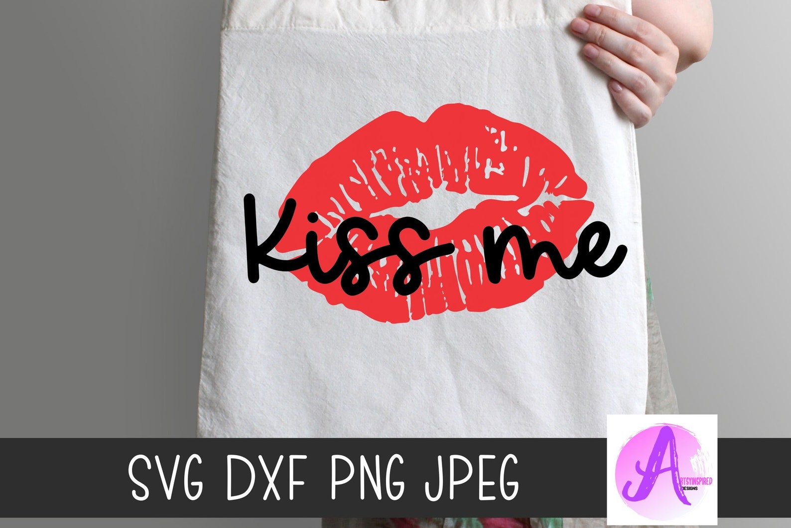 Kiss Me SVG Red Lips Svg Valentines Day Svg Makeup Bag Png - Etsy