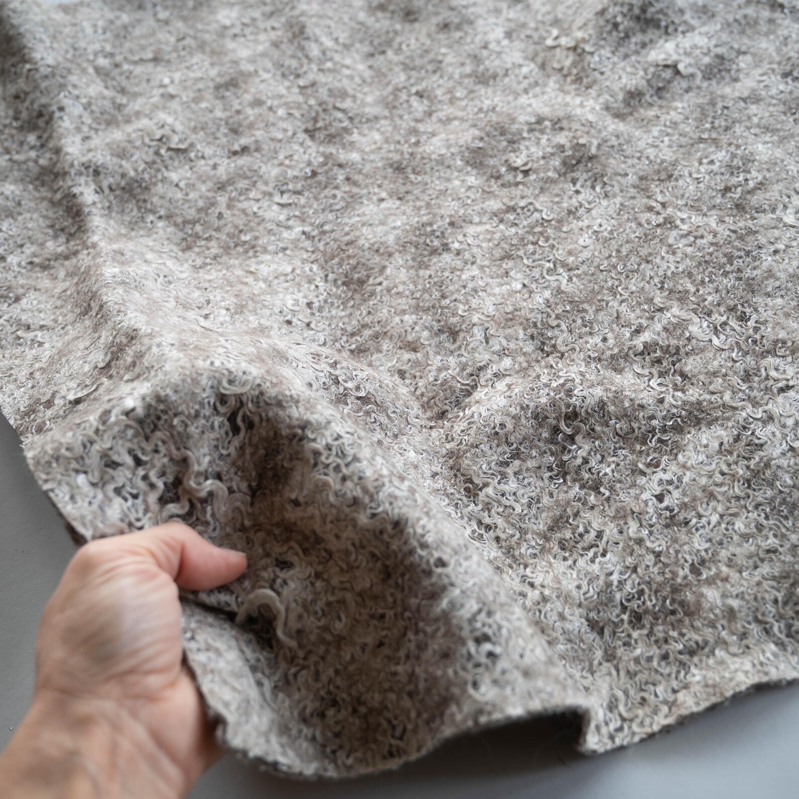 Hand Felted Fabric Scraps - Textured Textile Pack - Felted Wool Fabric ...