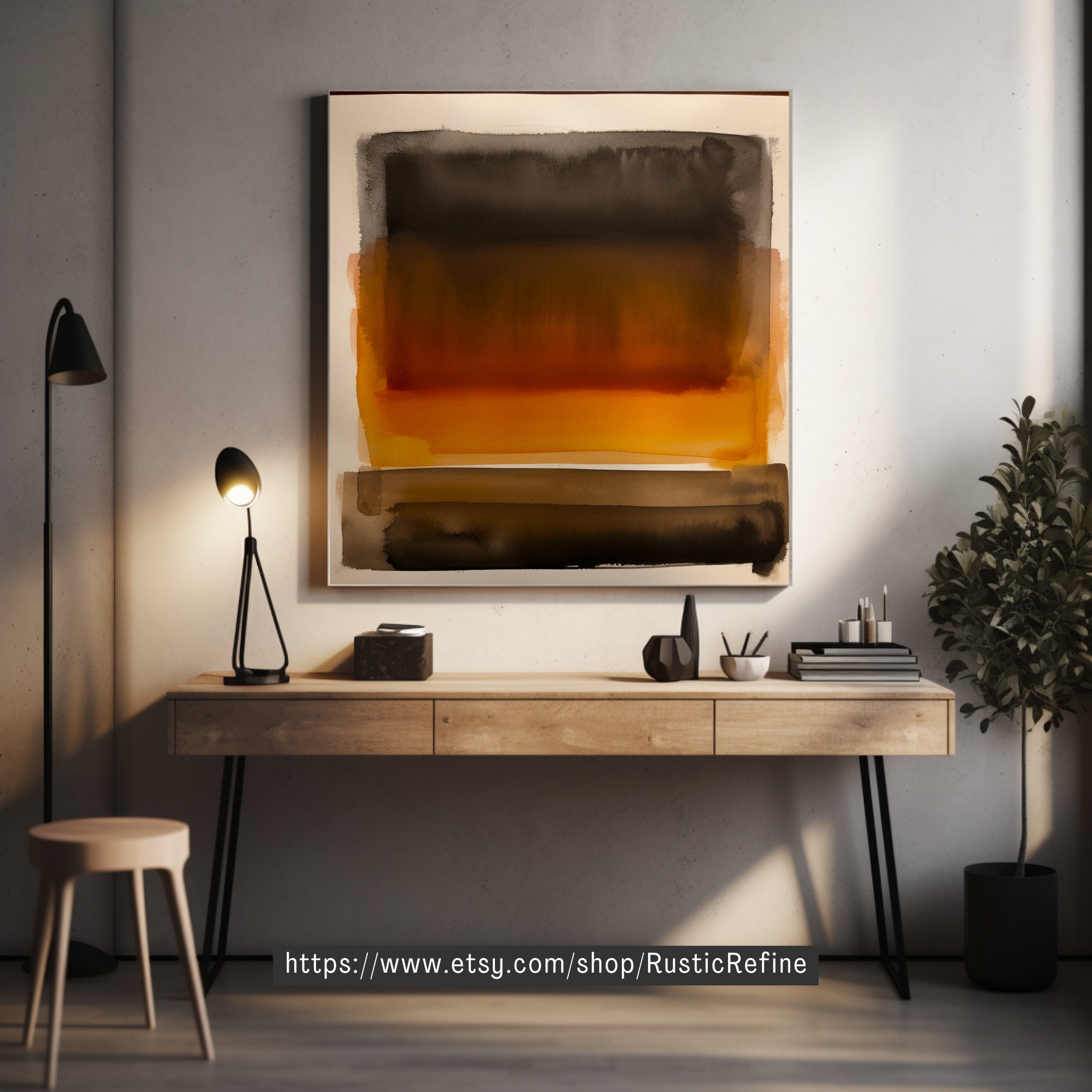 Rothko Inspired Printable Wall Art, Abstract Canvas Wall Art, Mark ...