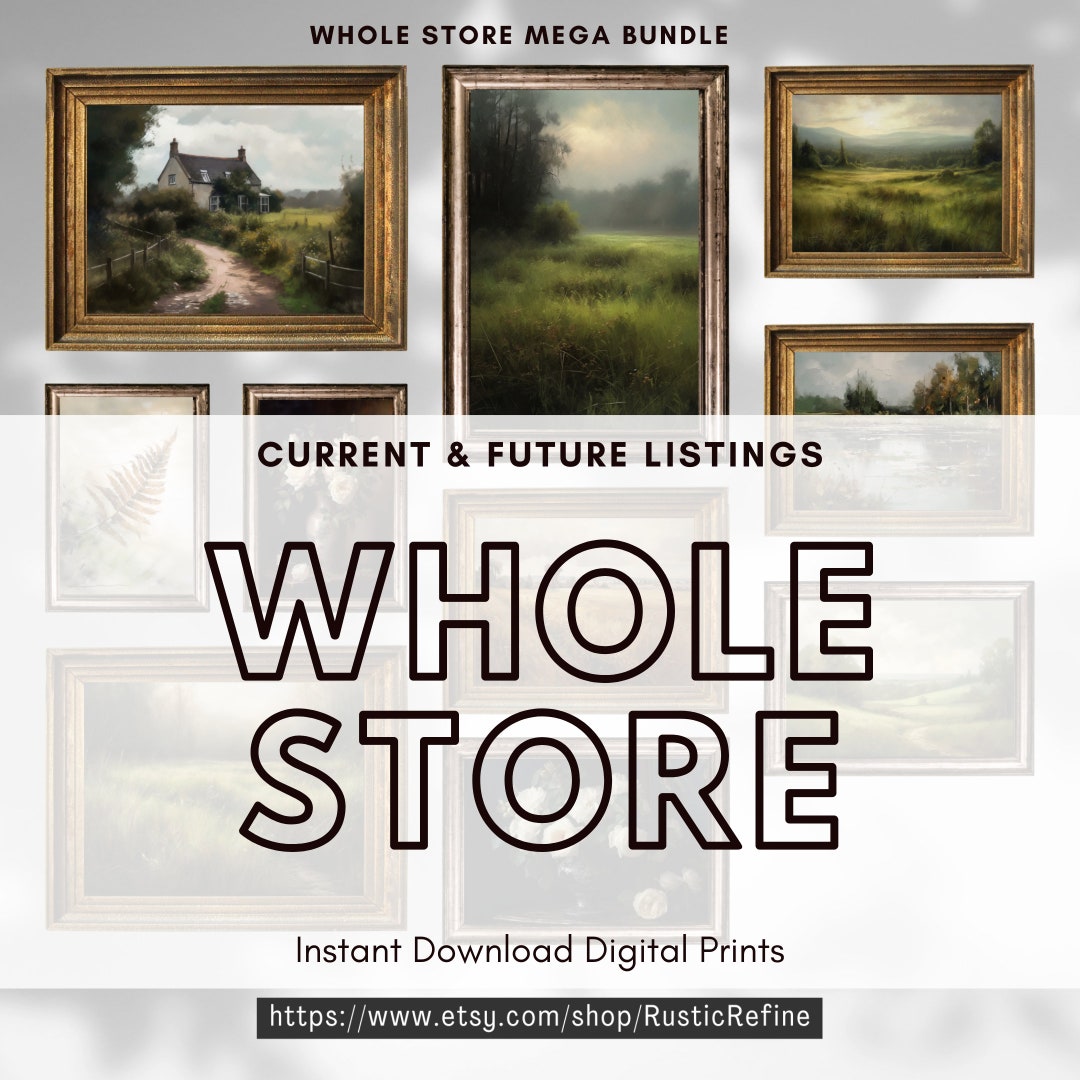 Eclectic Mega Bundle, ENTIRE STORE Mega Bundle, Vintage Wall Art, Mega ...