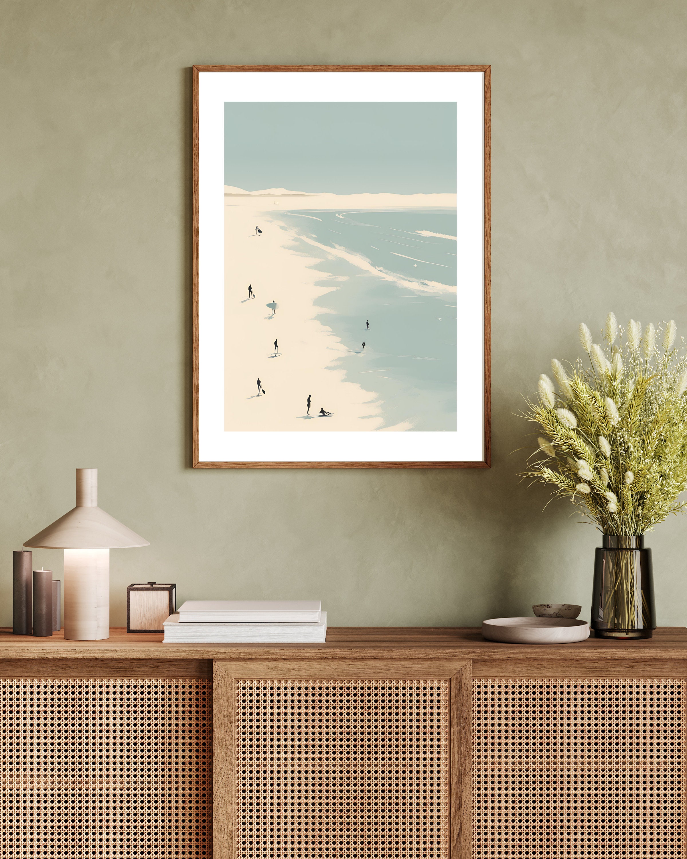 Swimmers Minimalist Artwork Swimming Pool Art Blue Aesthetic Poster ...