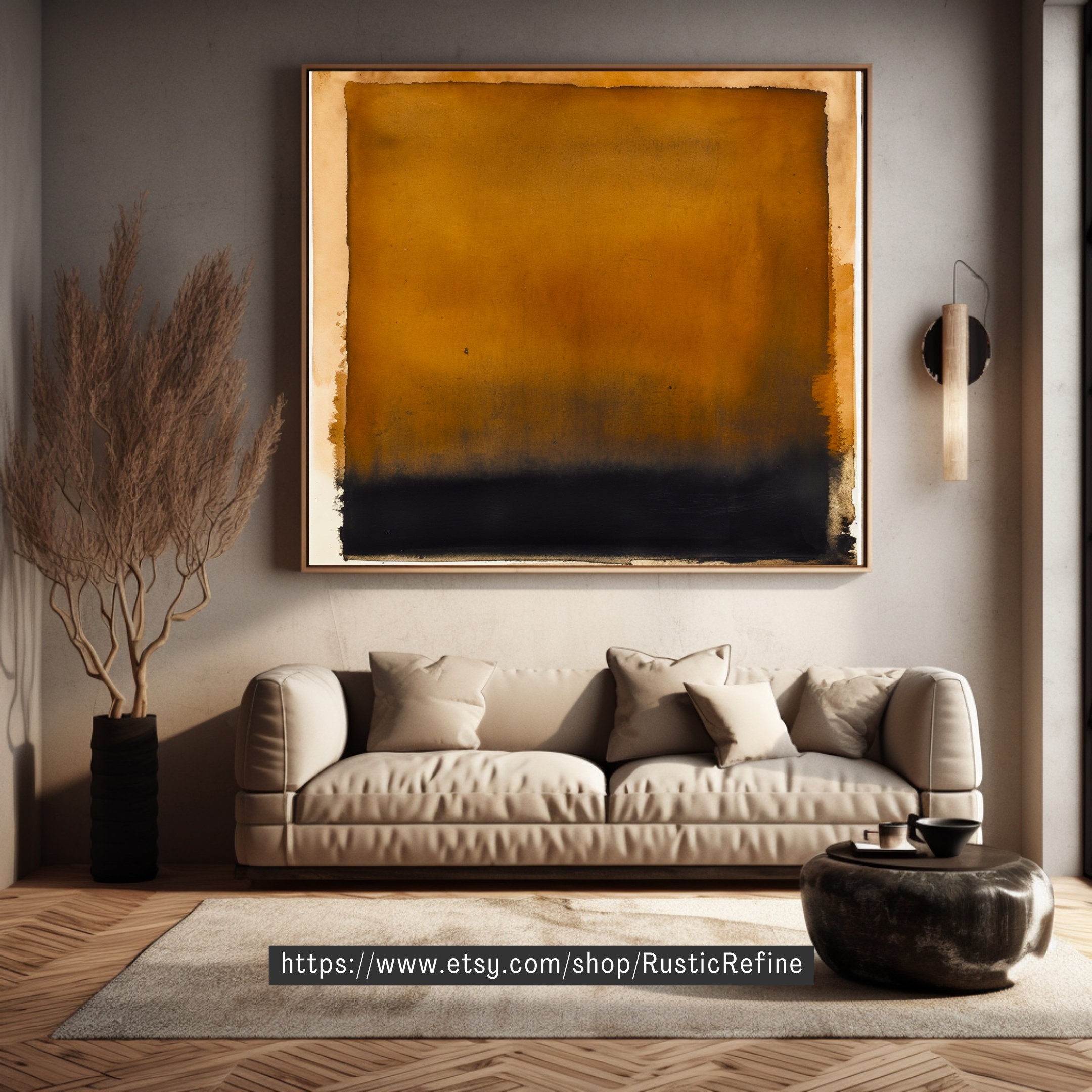 Rothko Inspired Printable Wall Art, Abstract Canvas Wall Art, Mark ...