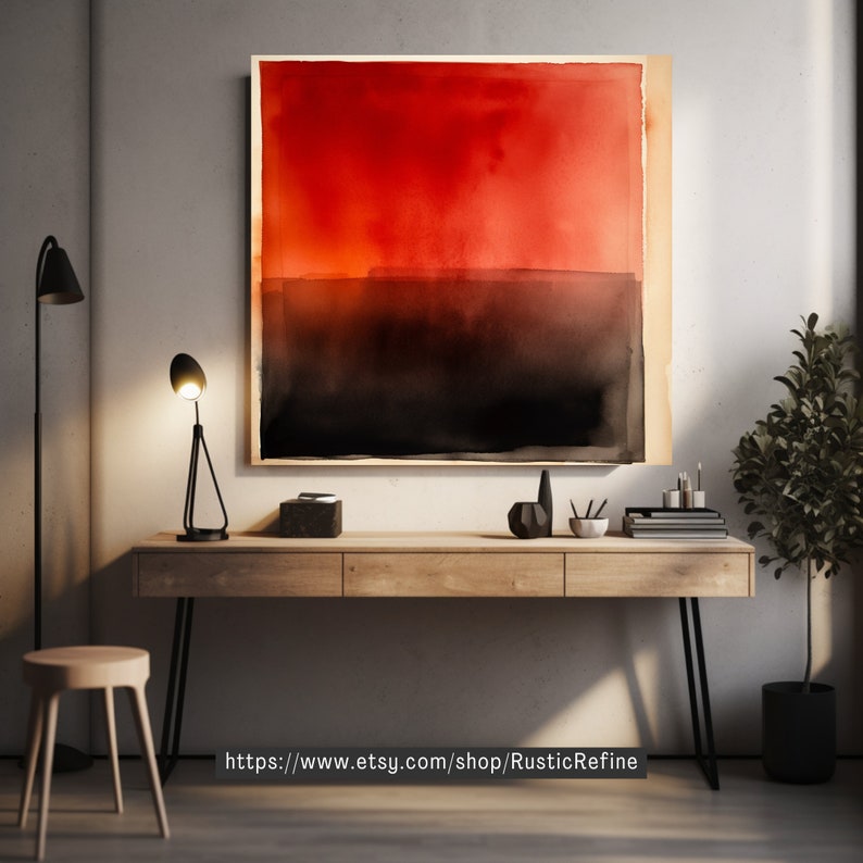 Rothko Inspired Printable Wall Art, Abstract Canvas Wall Art, Mark ...