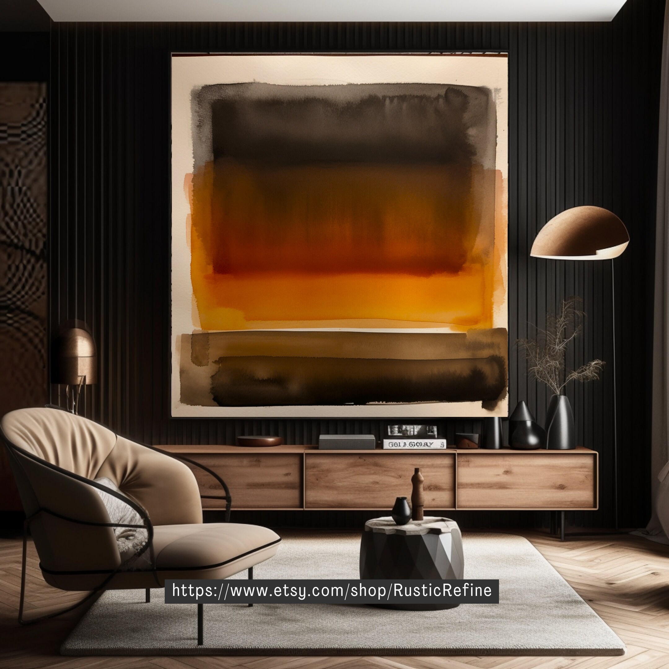 Rothko Inspired Printable Wall Art, Abstract Canvas Wall Art, Mark ...