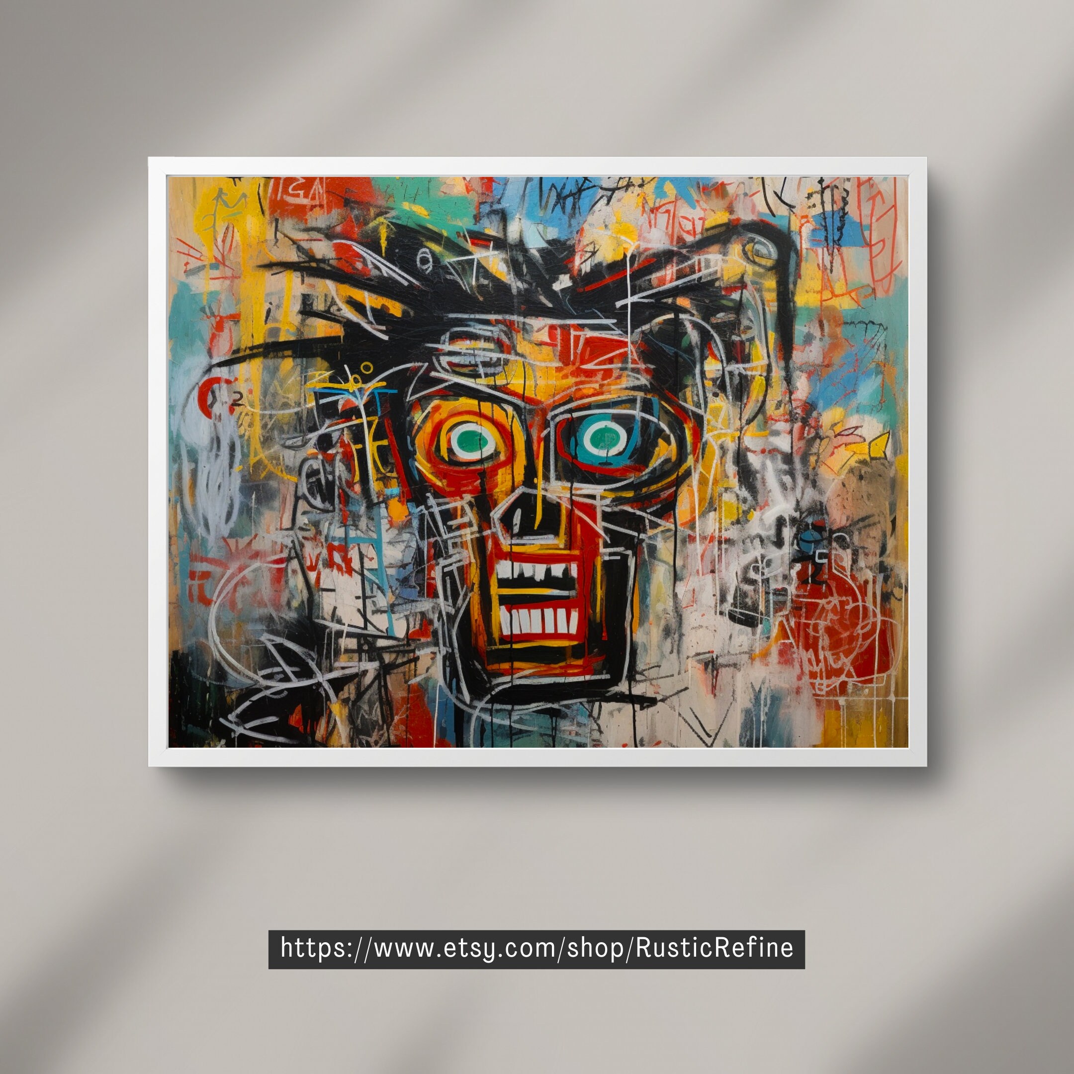 Urban Graffiti Printable Wall Art, Jean Michel Basquiat, Basquiat ...