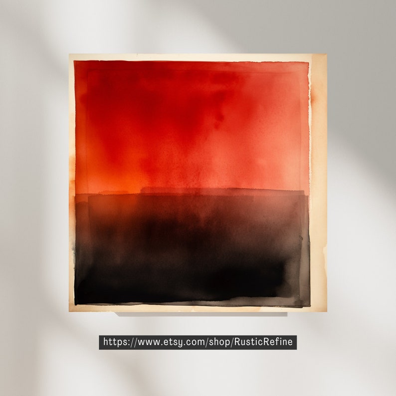 Rothko Inspired Printable Wall Art Abstract Canvas Wall Art - Etsy