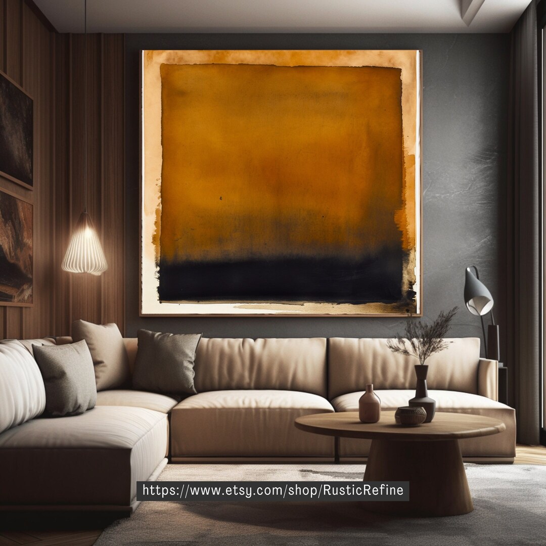 Rothko Inspired Printable Wall Art, Abstract Canvas Wall Art, Mark ...