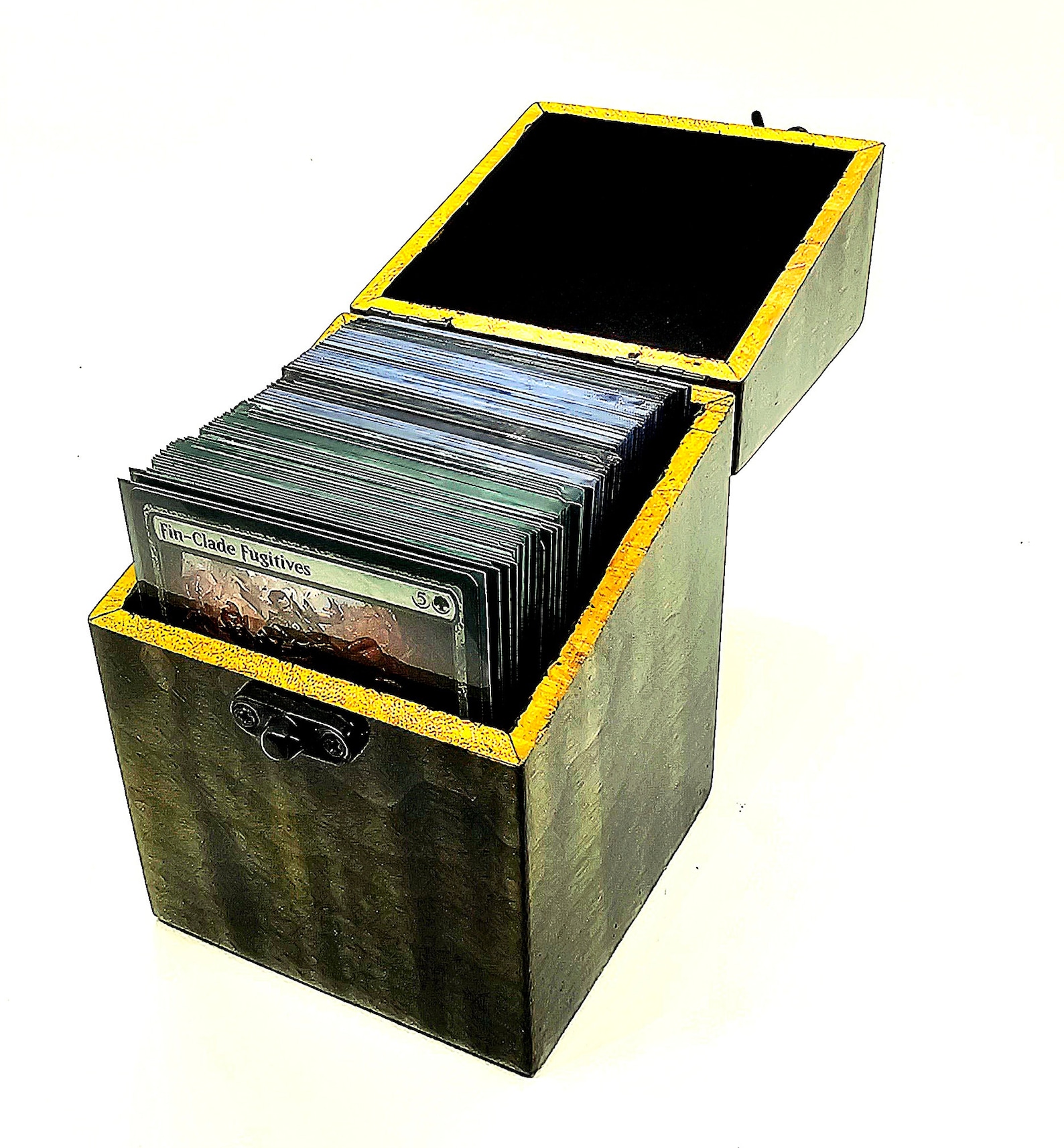 Wood MTG Deck Box With Black Hardware Handcrafted Magic: the Gathering ...