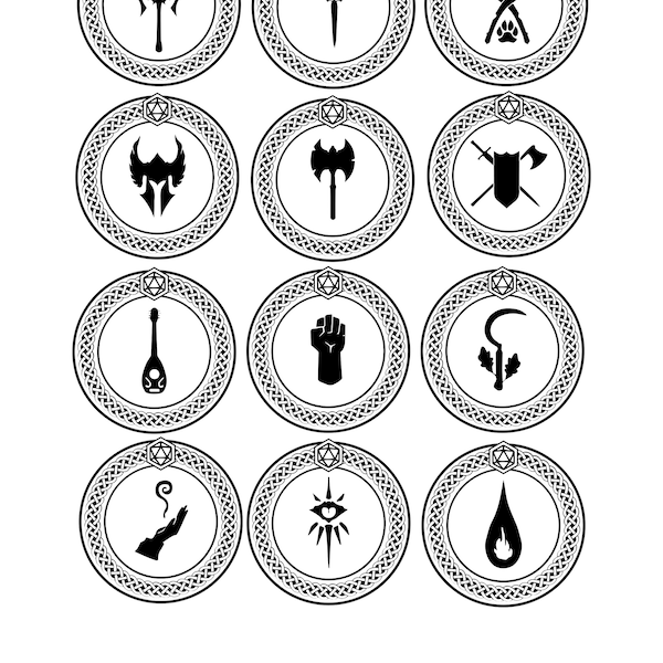 Laser Cut Symbols Dnd - Etsy Israel