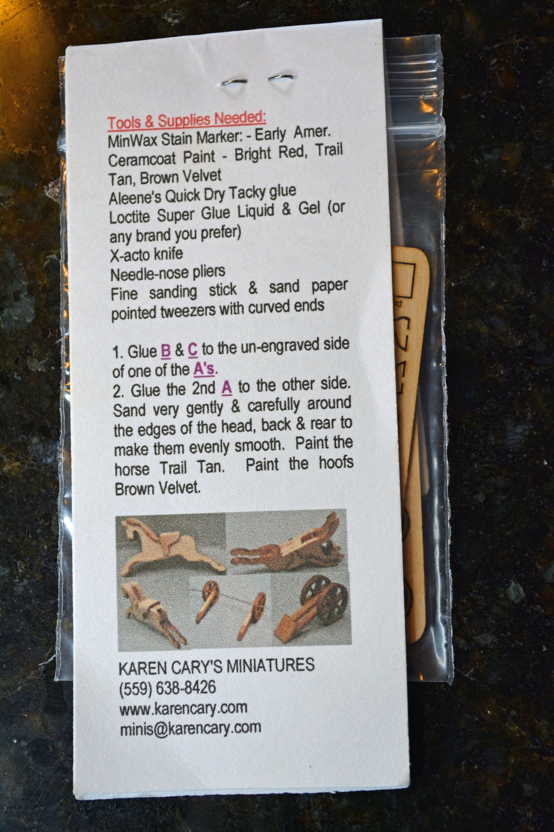 RETIRED Karen Cary Miniatures Laser Cut Kits 1/4th Quarter - Etsy