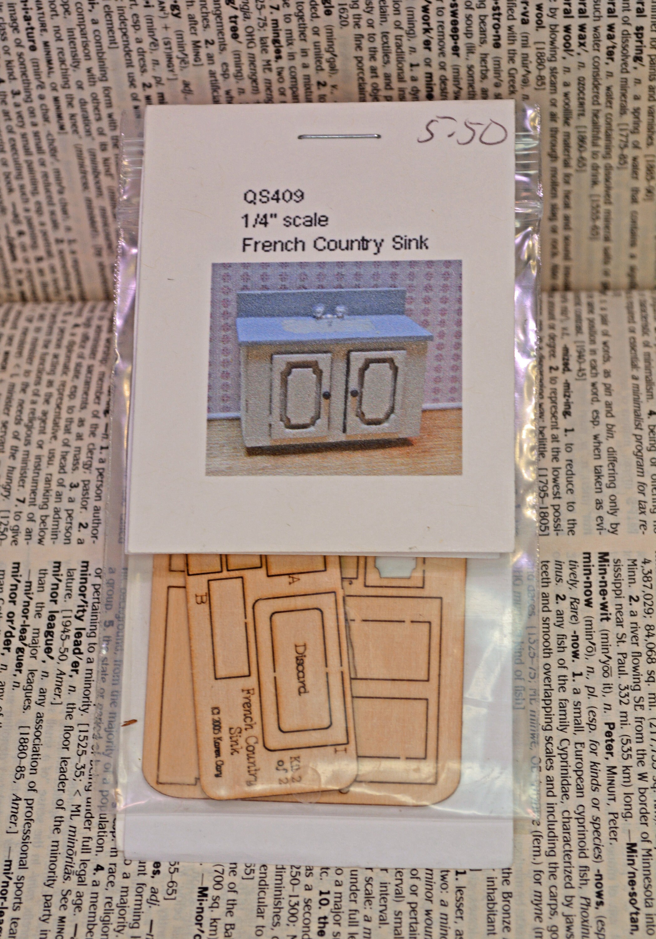 RETIRED Karen Cary Miniatures Laser Cut Kits 1/4th Quarter Scale ...