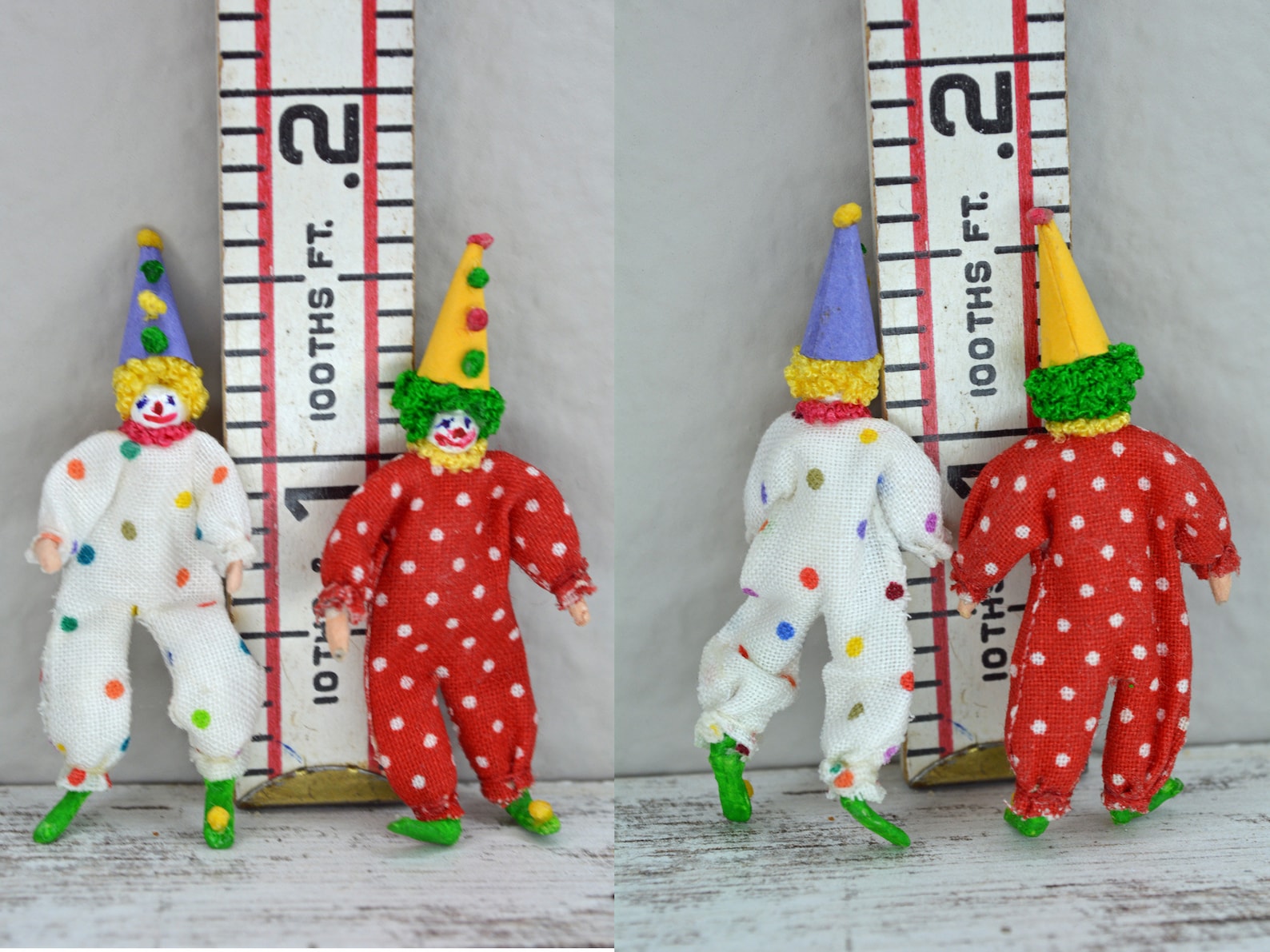 Miniature Dolls for Dollhouses Victorian Native Pilgrim Clowns Rare ...